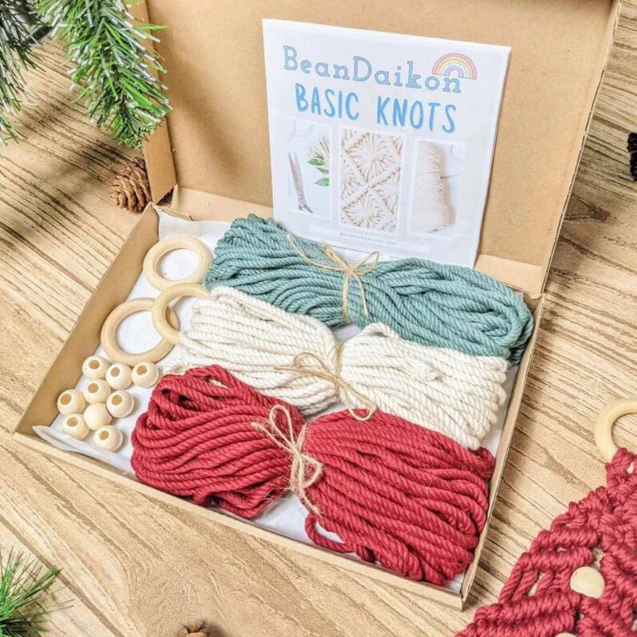 CraftKit, κιτ για χριστουγεννιάτικο μακραμέ στολίδι – Netscroll
